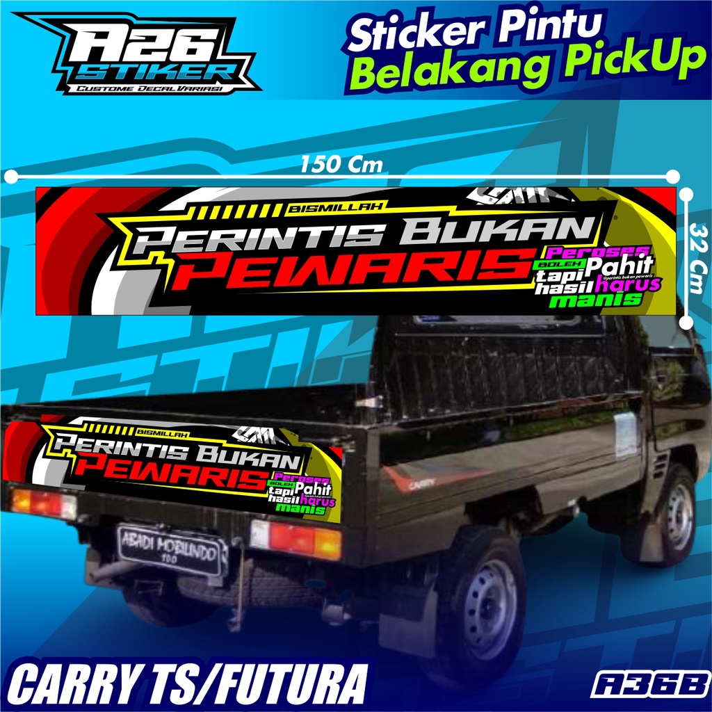 Jual Stiker Decal Pintu Belakang Bak Pick Up Custome Perintis Bukan ...