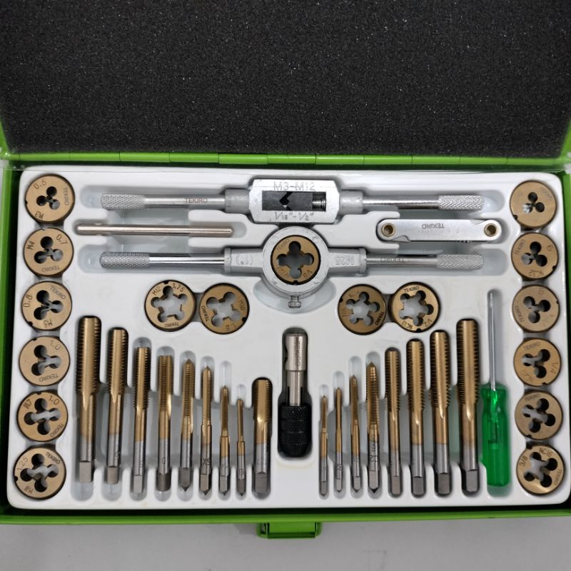 Jual TAP DIE SET "TEKIRO" SET 40PCS || HAND TAP DAN SENAI BAUT "TEKIRO ...