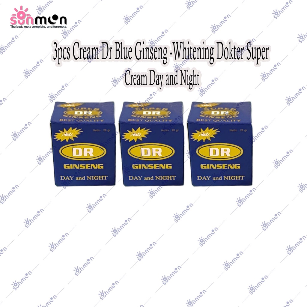 Jual 3pcs CREAM DR GINSENG // cream Whitening dokter ginseng - Cream Dr ...