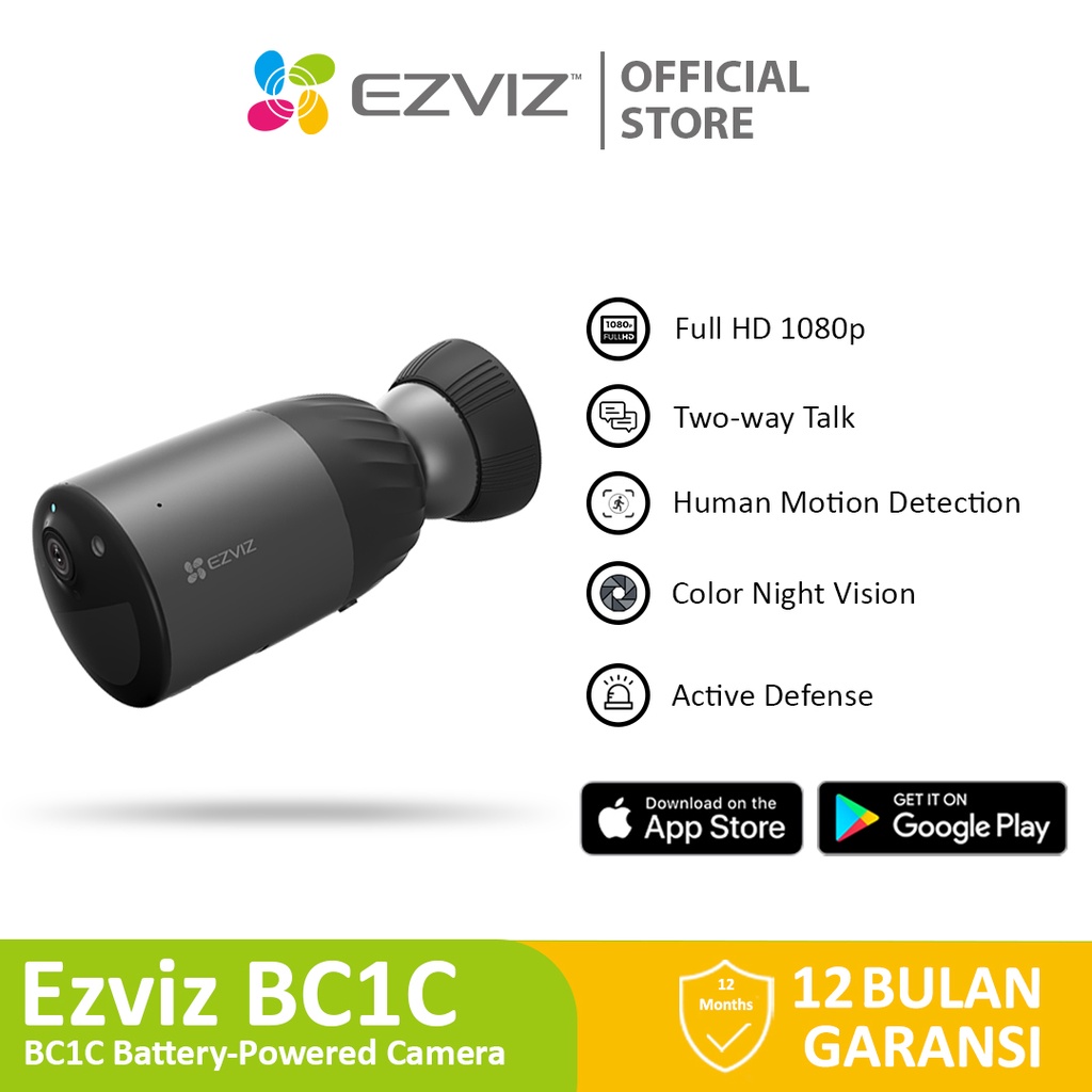 Jual Ezviz BC1C Smart Home IP Camera Battery Powered CCTV Outdoor ...