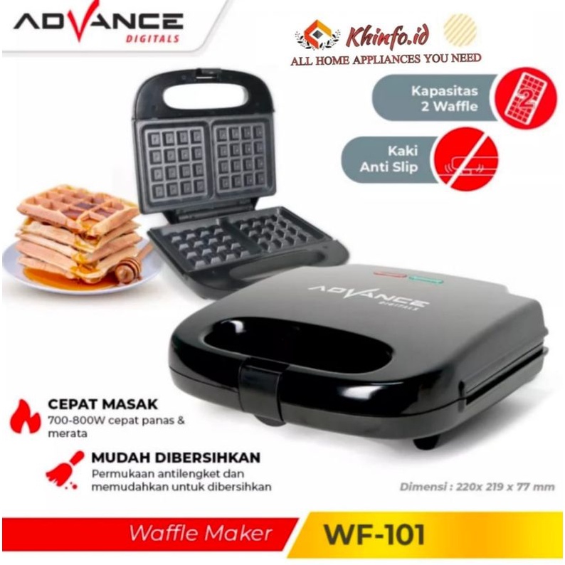 Jual PEMANGGANG ROTI WAFFLE ADVANCE WF101/TOASTER WAFFLE MAKER WF-101 ...