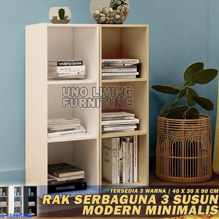 Jual ♫ RAK BUKU SERBAGUNA 3 SUSUN LEMARI BUKU RSG 3 SUSUN RAK SERBAGUNA ...