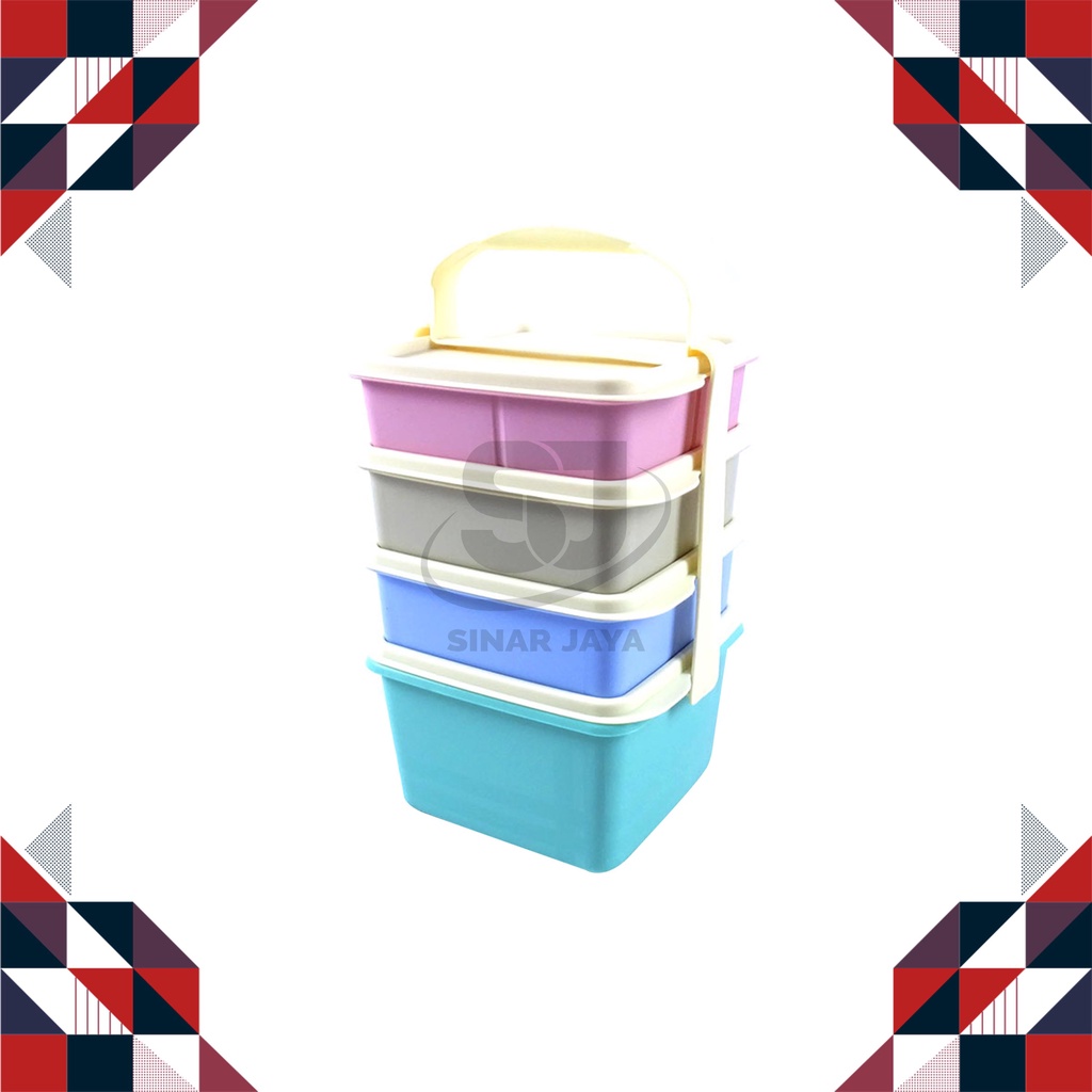 Jual Rantang Susun Segi/Rantang Bekal/Rantang SG SS4 Monas | Shopee ...