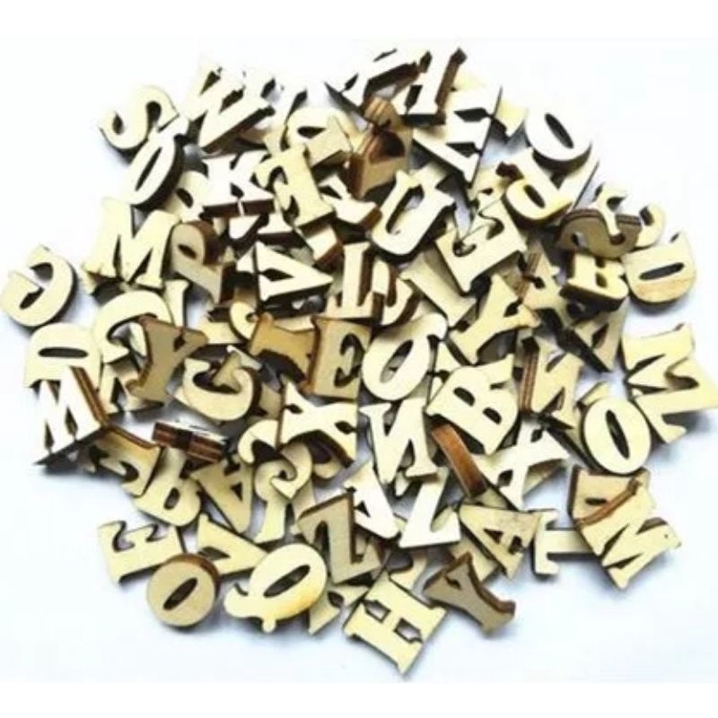 Jual HURUF ALFABET KAYU | Shopee Indonesia