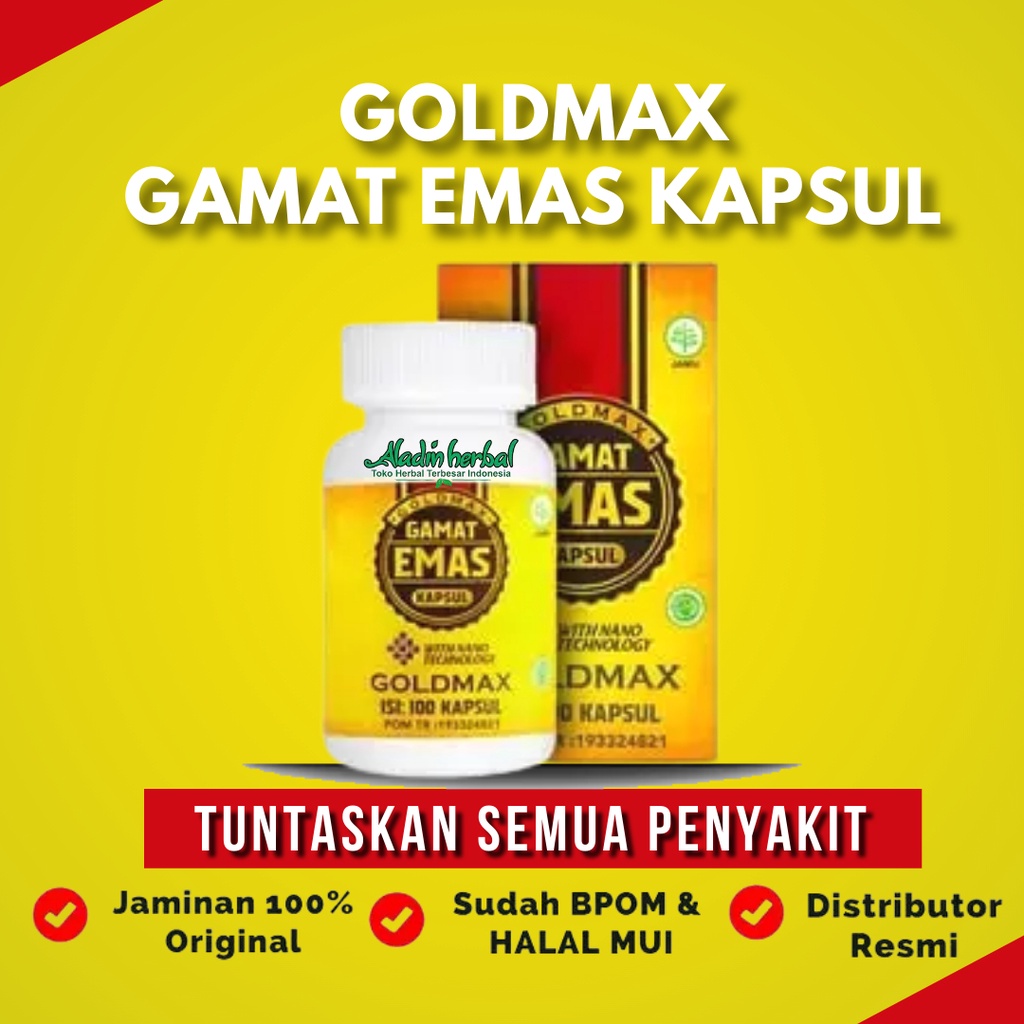 Jual GOLDMAX Gamat Emas Kapsul - Ekstrak Jelly Gamat Teripang Emas 100% ...