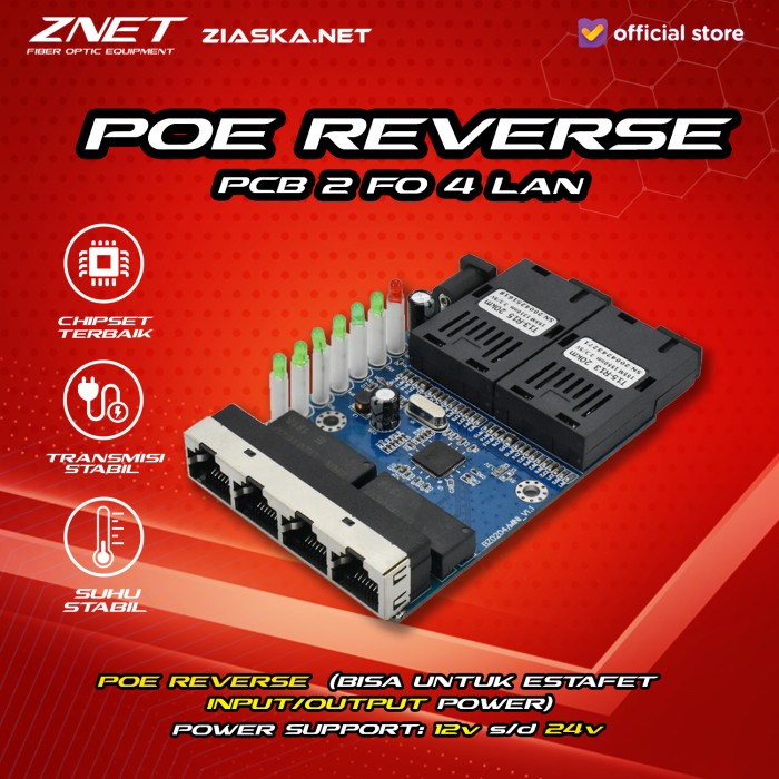 Jual Produk Terbaru Pcb Media Converter Switch 2 Port Fo 4 Lan Board ...