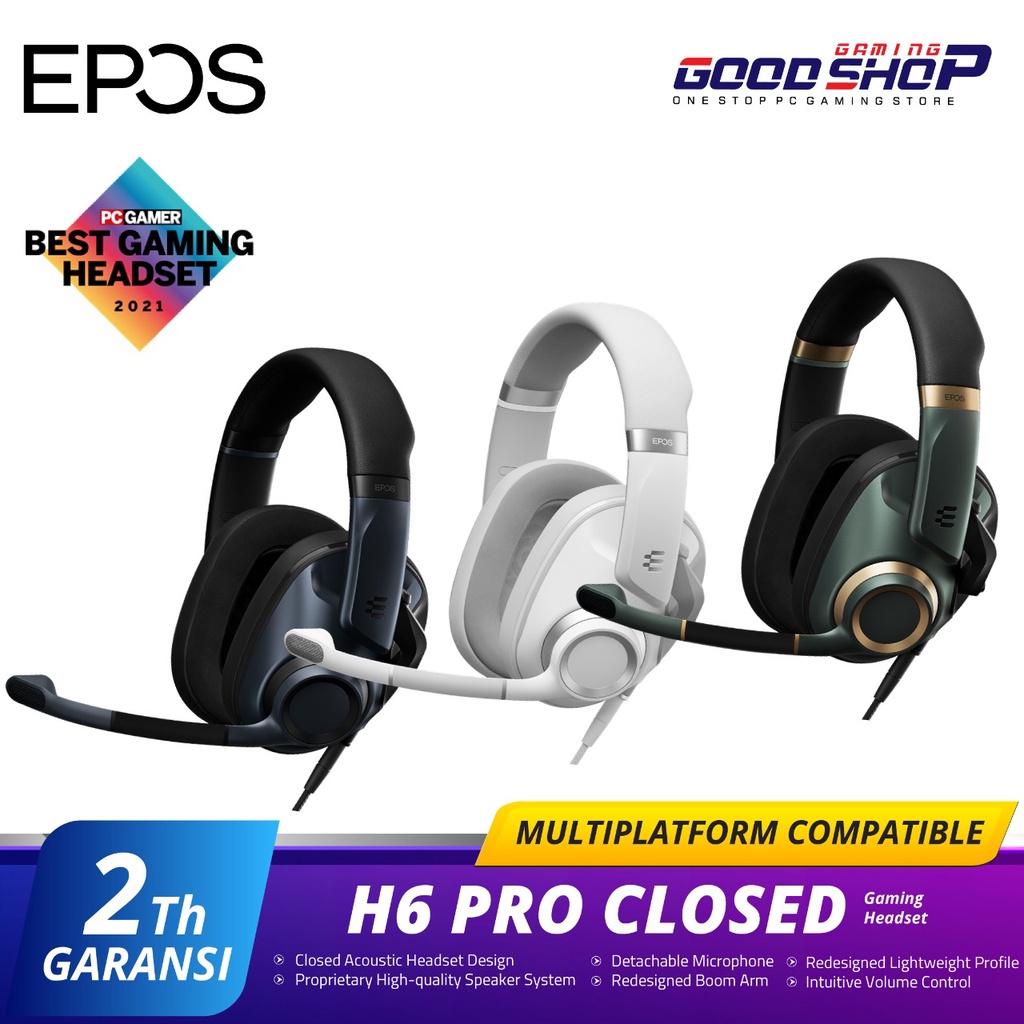 Jual EPOS H6 PRO CLOSED - Closed Acoustic Gaming Headset | Shopee Indonesia