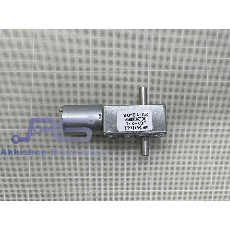 Jual High Torque Motor DC JGY370 12V Double Shaft | Shopee Indonesia