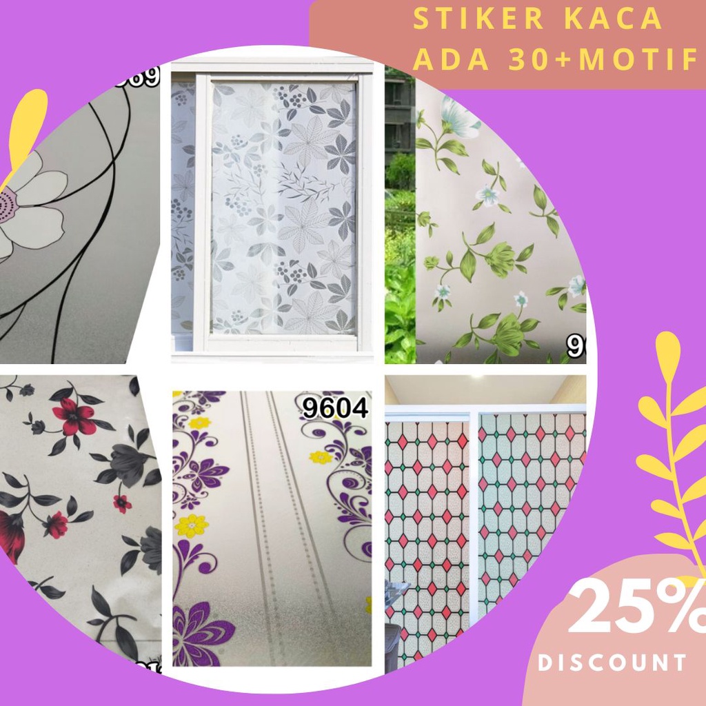 Jual Sticker Kaca Window Sticker Sticker Kaca Jendela Wallpaper Stiker ...