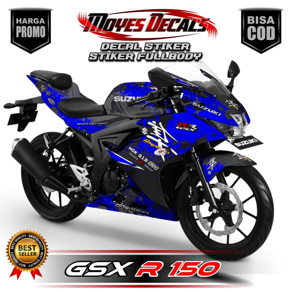 Jual Decal GBS R150 Motif Hayabusa Biru Fullbody Decal Stiker Variasi ...