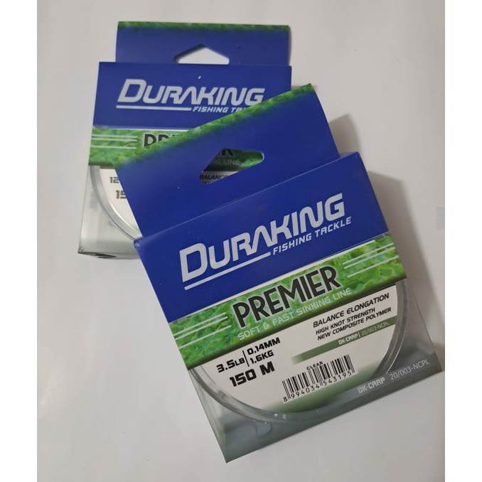 Jual Senar pancing PREMIER Duraking 150 m Soft & Fast Sinking Line ...
