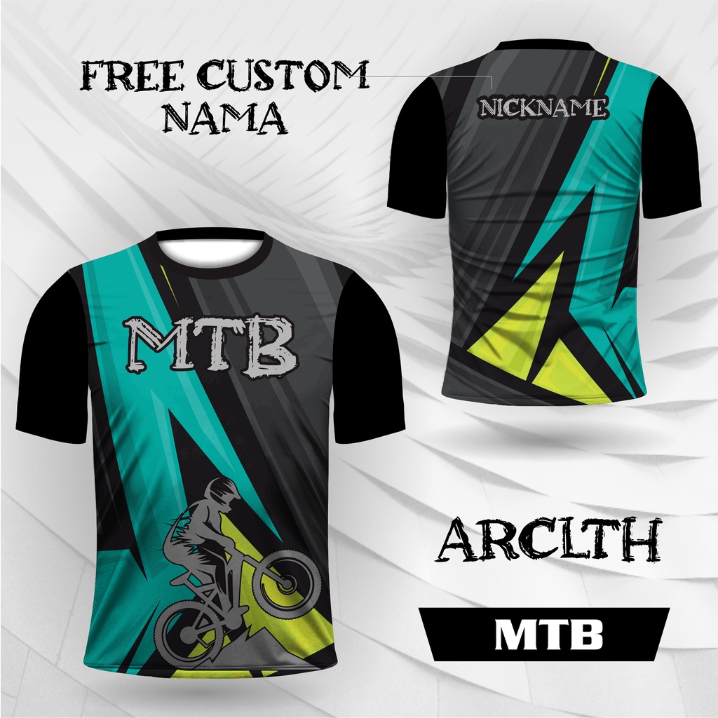 Jual jersey sepeda MTB mountain bike jersey sepeda custom | Shopee ...