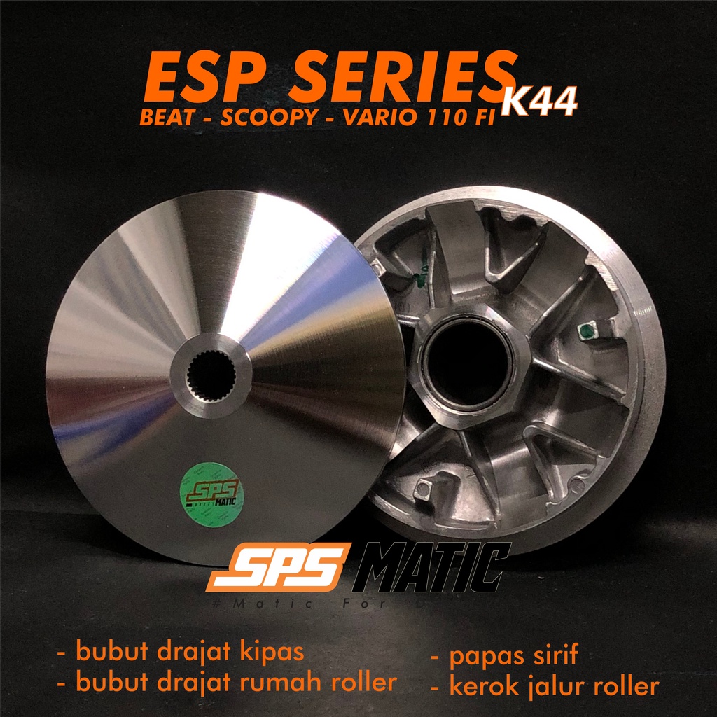 Jual pulley custom beat vario scoopy k44 racing pulley bubut drajat ...