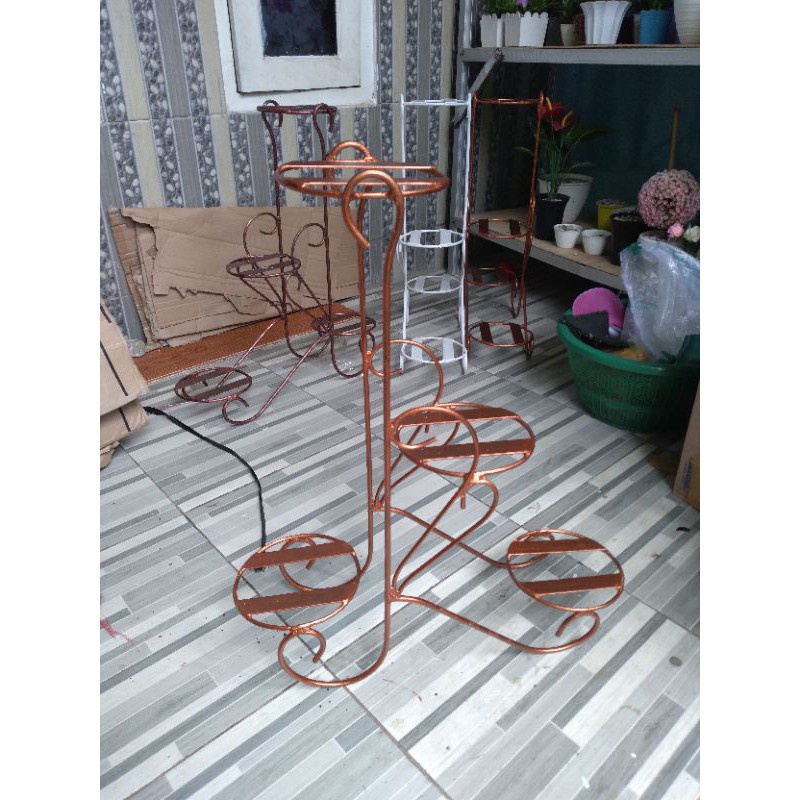 Jual TK4 / STANDING POT 4 SUSUN RAM PLAT / TEMPAT POT / DUDUKAN POT ...