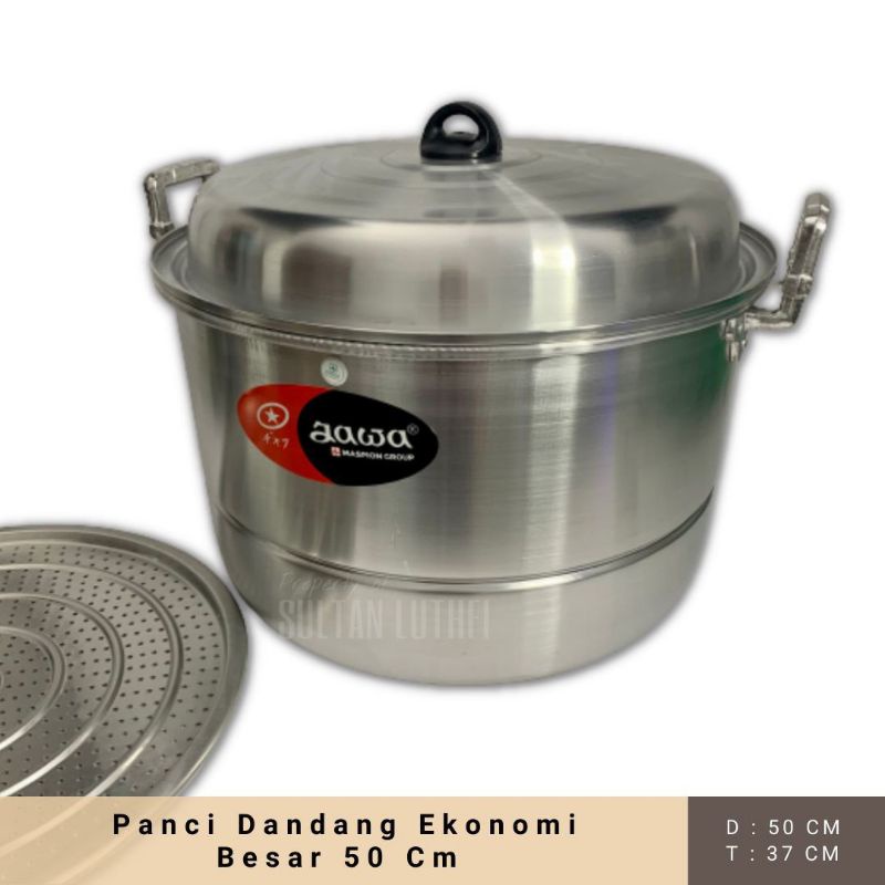 Jual panci jawa ukuran 50cm dandang aluminium jawa 50cm | Shopee Indonesia
