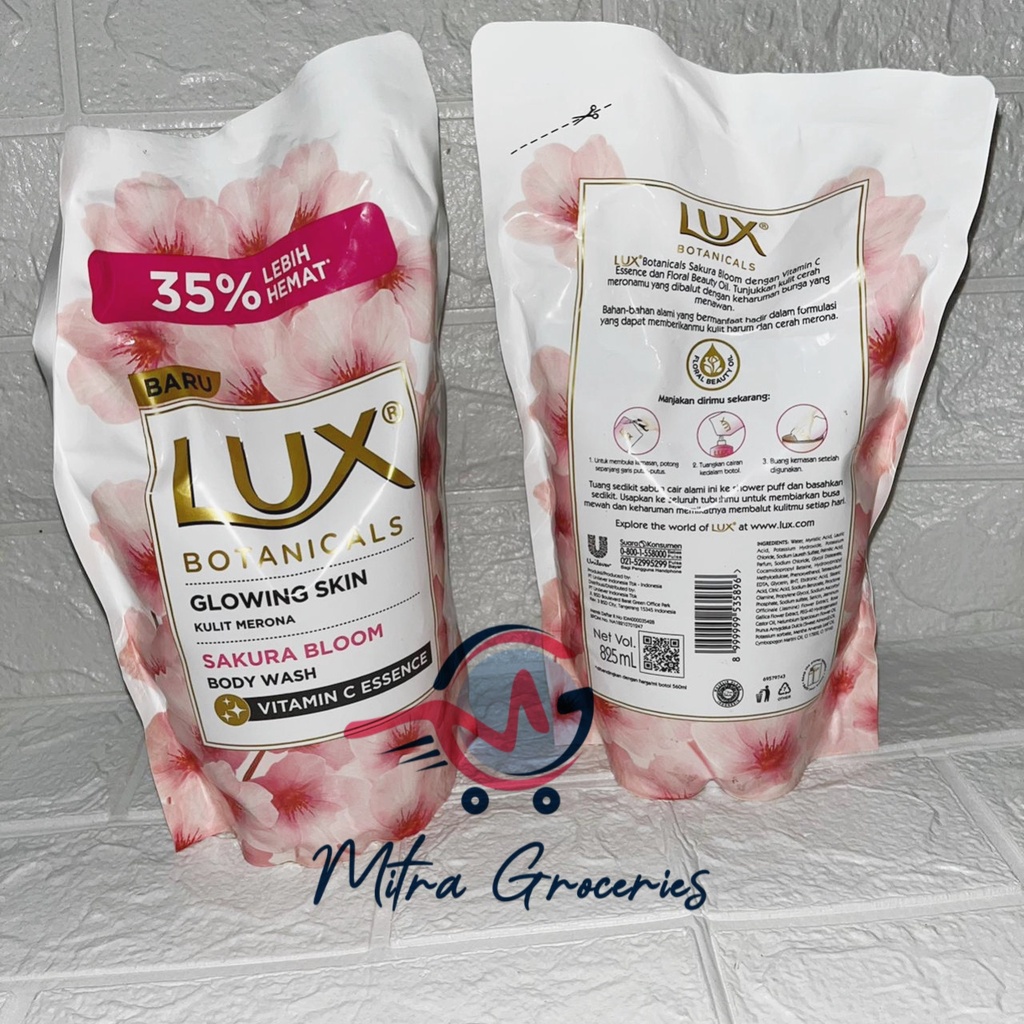 Jual LUX Botanicals Glowing Skin Body Wash Sakura Bloom 825ML 825 ML | Shopee Indonesia