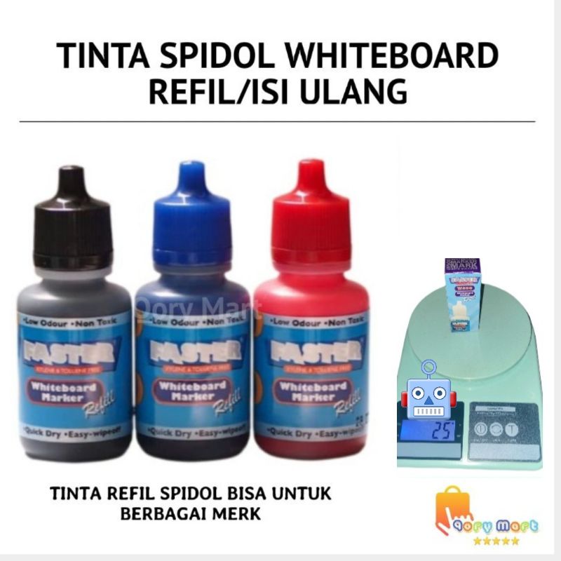 Jual TINTA SPIDOL WHITEBOARD FASTER W500 NON PERMANENT | Shopee Indonesia