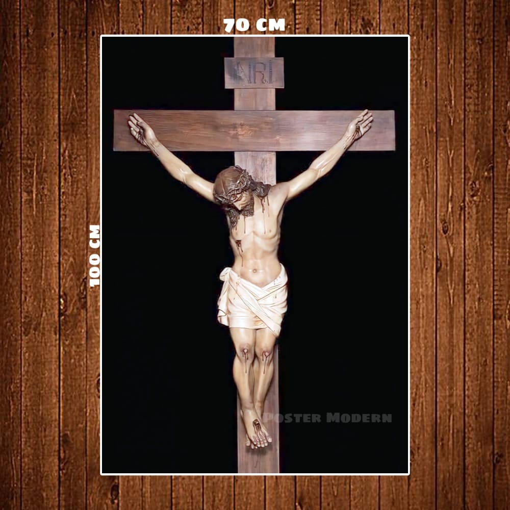 Jual Hiasan Dinding Lukisan Poster Yesus Tersalip Xtra Jumbo Code02 ...