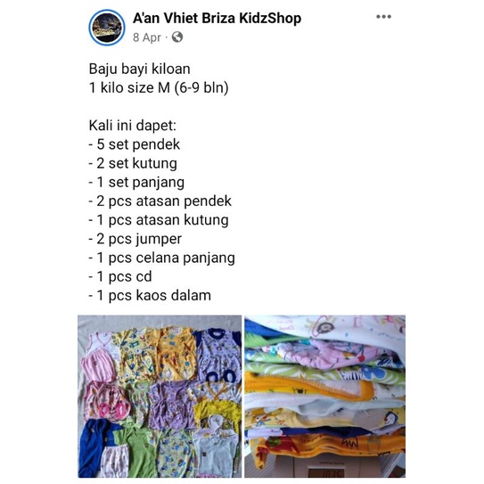 Jual BAJU BAYI KILOAN DARI PABRIK| baju bayi kiloan | Baju bayi baru ...