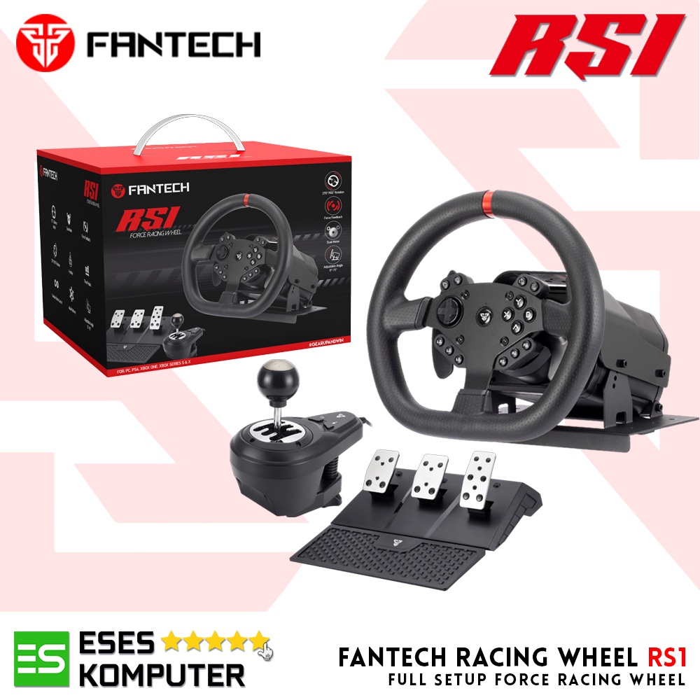 Jual Fantech RS1 RS-1 Racing Steering Wheel Simulator Force Feedback ...