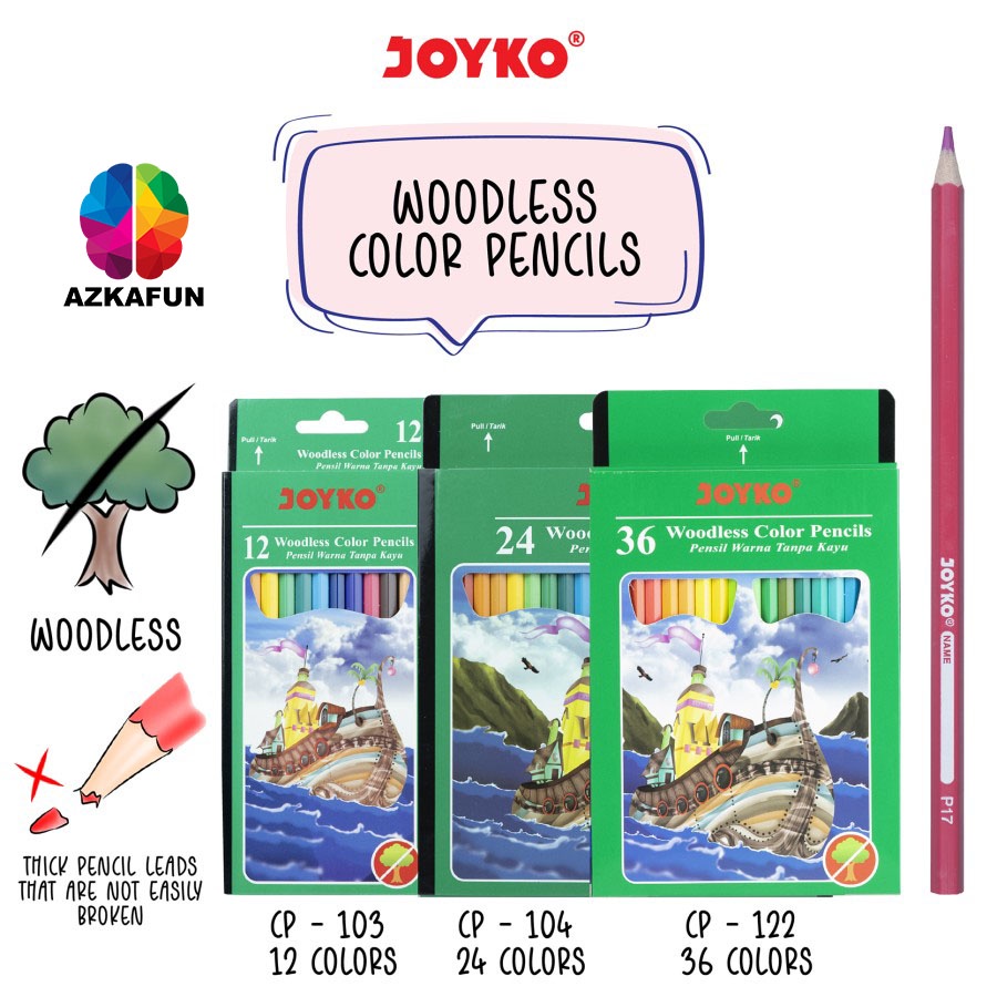Jual Pensil Warna Joyko Panjang Colored Pencils Joyko Shopee Indonesia
