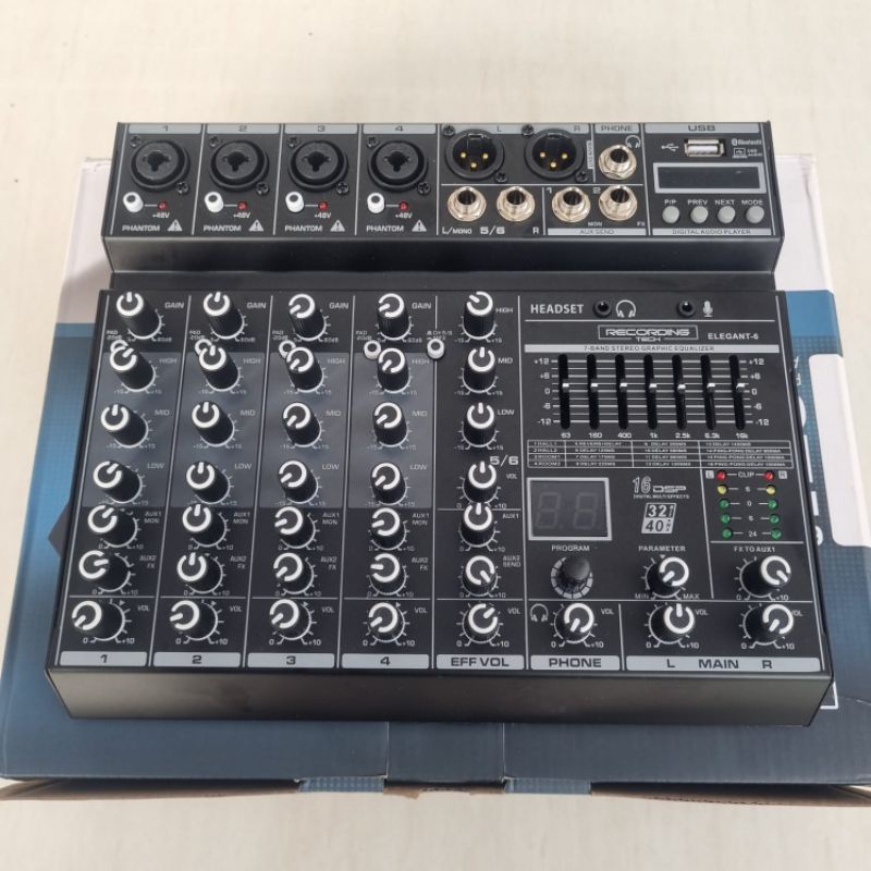 Jual Mixer Audio Recording Tech ELEGANT 6 Profesional Audio Mixing With ...