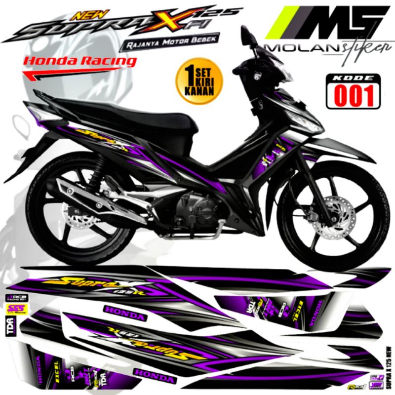 Jual Decal Sticker Striping Variasi Supra X 125 Fi 2016-2022 New Honda ...