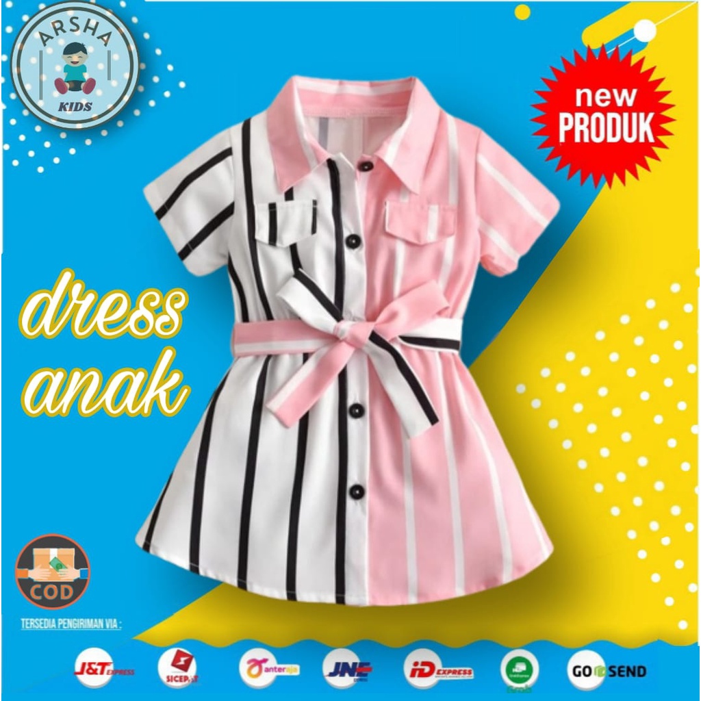 Jual Dress anak perempuan baju anak baju dres anak perempuan 1-5 tahun ...