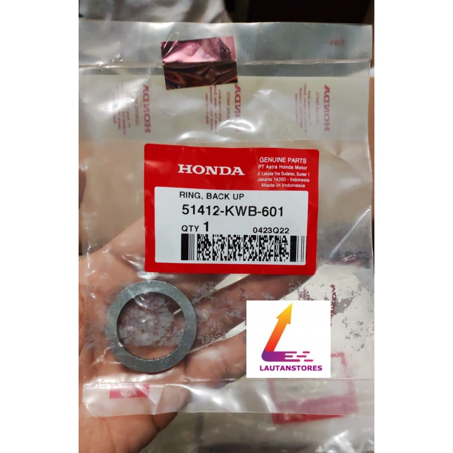 Jual 51412-KWB-601 Ring Back Up Ring Shock Depan Revo 110 Blade Beat Fi ...