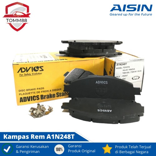 Jual Brake Pad AISIN Innova Reborn- Kampas Rem ADVICS A1N248T 100% ORI ...