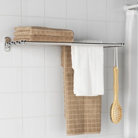 Jual Besi Gantungan Handuk Diding Toilet Kamar Mandi Lapis Krom ORI ...