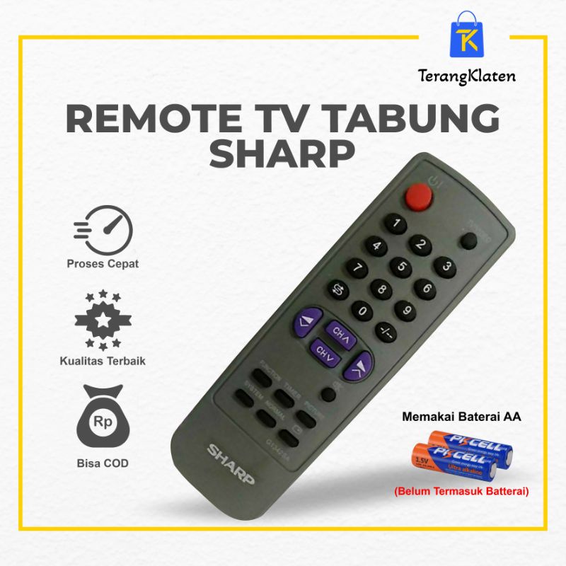 Jual REMOTE TV TABUNG SHARP | Shopee Indonesia