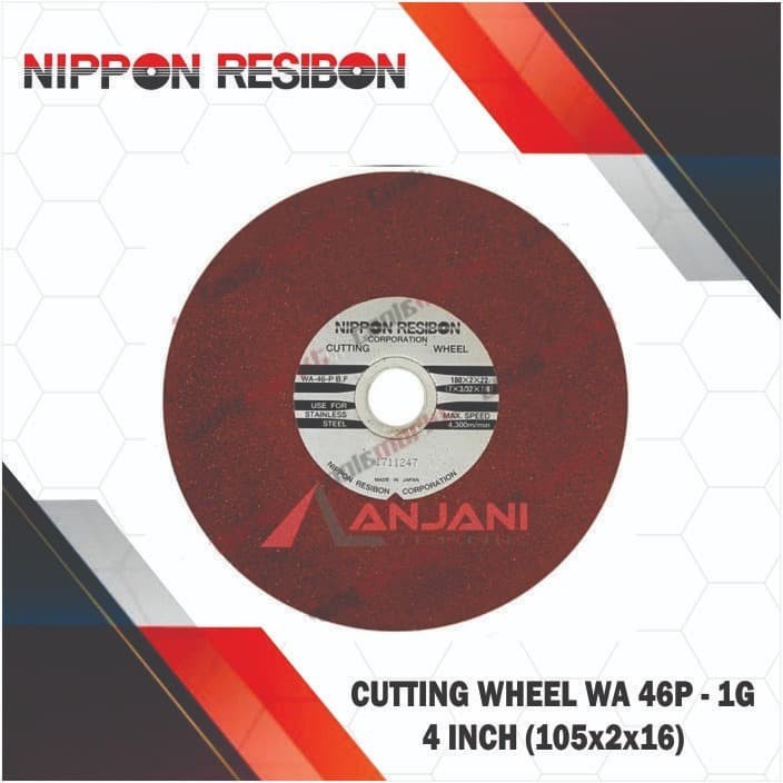 Jual MATA BATU GERINDA POTONG 4 INCH NIPPON RESIBON WA46 4x2 CUTTING ...