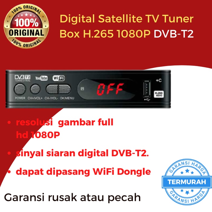 Jual Set Top Box Tv Digital DVB T2 / TV DIGITAL DVB T2 SET TOP BOX WIFI ...