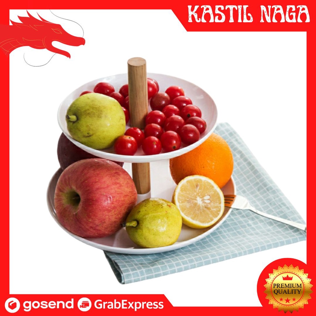 Jual High Tea Set Piring Display 2 Tingkat - Pajangan Piring Kue Atau Buah | Shopee Indonesia