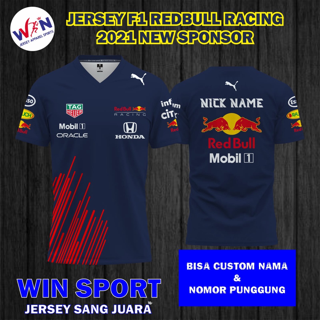 Jual BAJU JERSEY F1 FORMULA ONE TEAM REDBULL RACING TIM HONDA 2021 KAOS ...