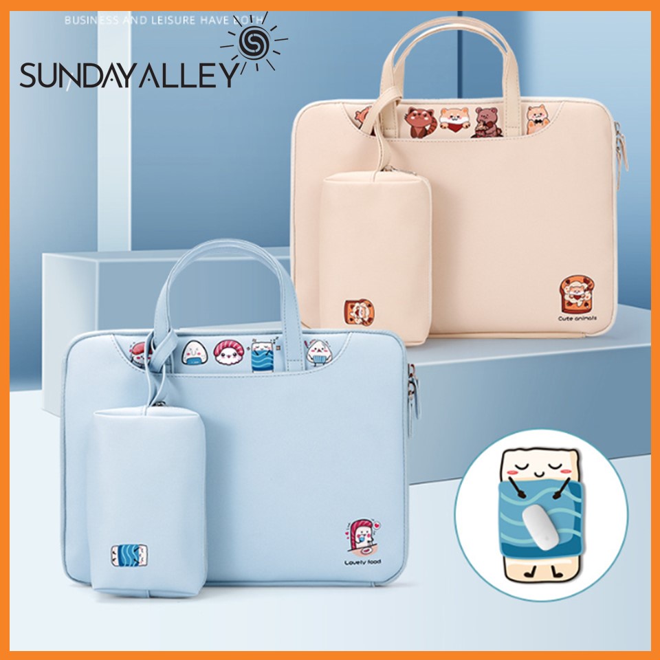 Jual Sunday Alley - SET 3 PCS Tas Laptop Wanita Waterproof Lucu 15.6 ...