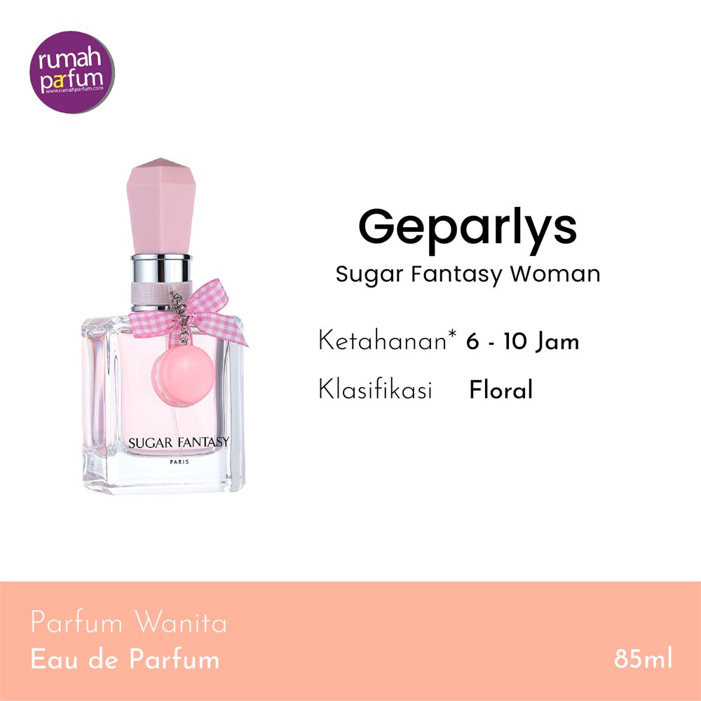 Jual Parfum Wanita Geparlys Sugar Fantasy Woman (85 mL) Perfume Cewek ...