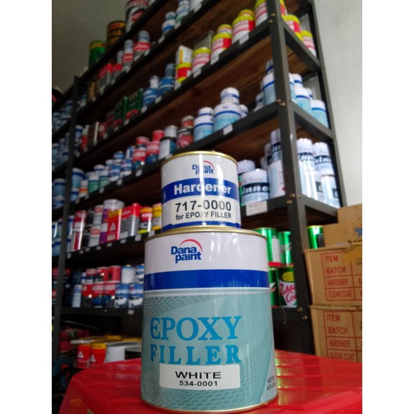 Jual EPOXY FILLER WHITE CAT DASAR UNTUK BESI, KAYU, PLASTIK / DANAPAINT ...