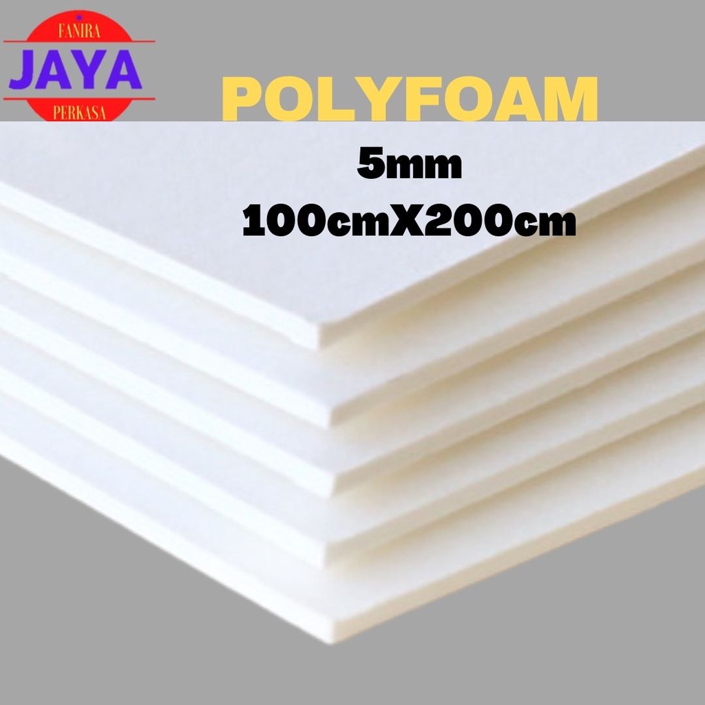 Jual Polyfoam Depron Busa Board Lembaran Sheet 5mm ukuran 100cm x 200cm ...