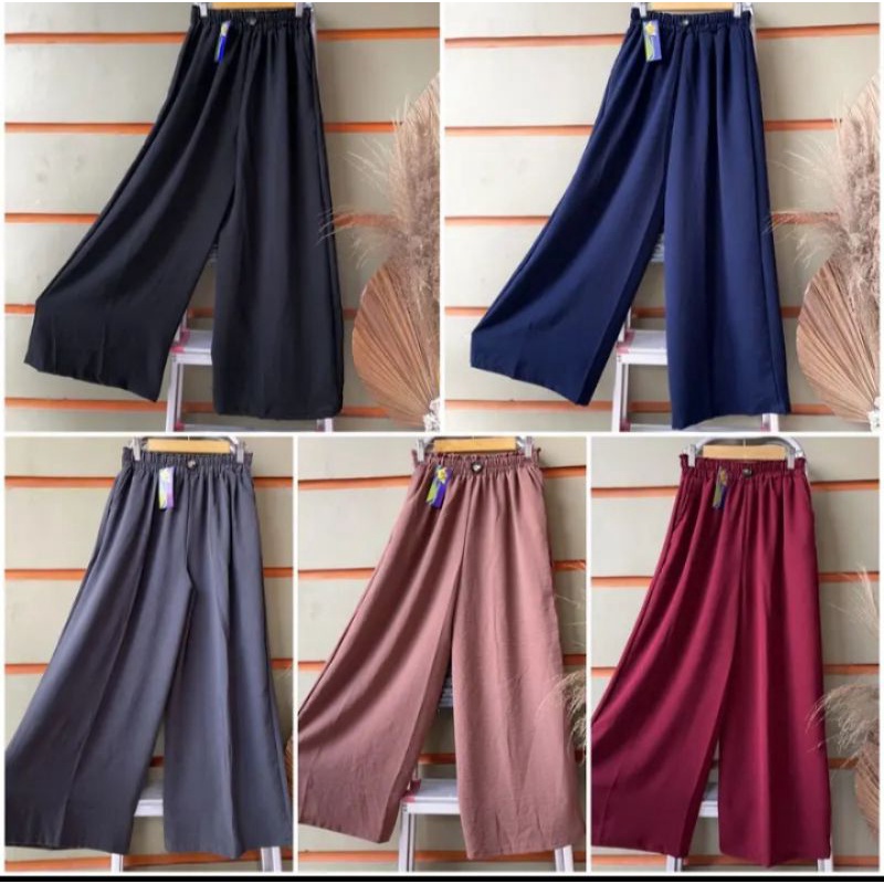 Jual CELANA KULOT JUMBO DAN STANDAR cringkel premium airflow | Shopee ...