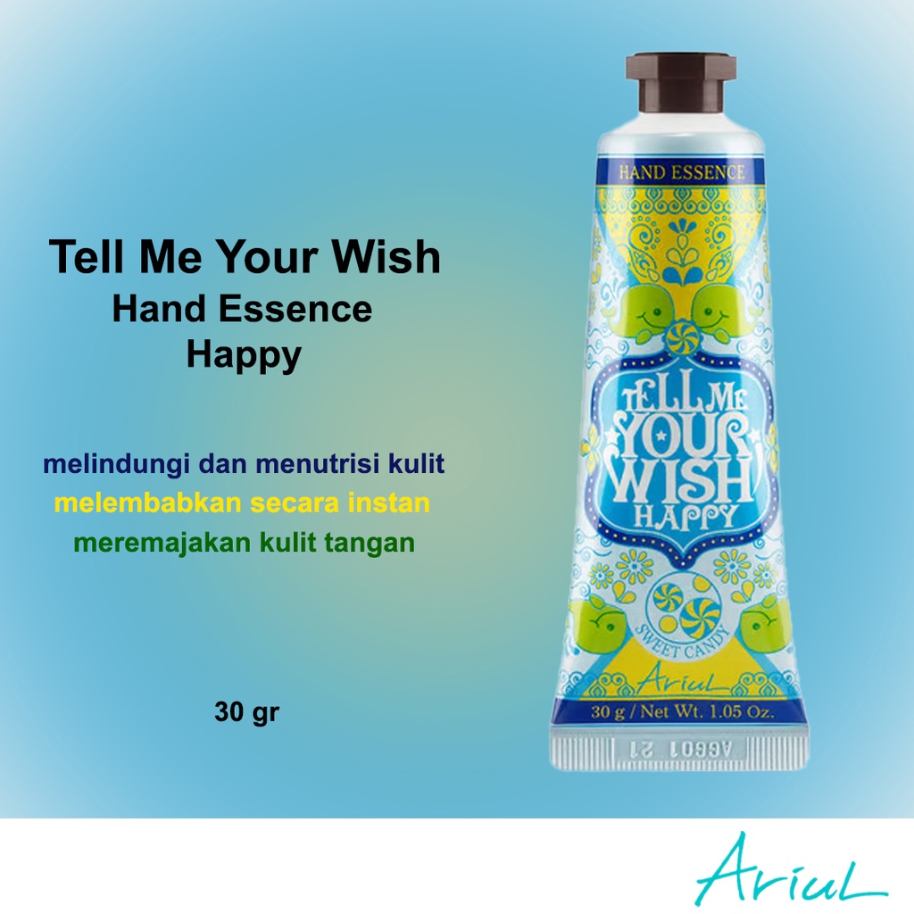 Jual ARIUL Tell Me Your Wish Hand Essence Happy | Shopee Indonesia