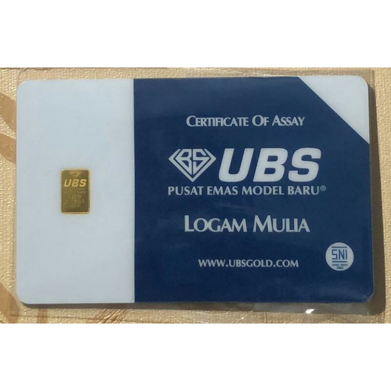 Jual Logam Mulia UBS Gold 0.1 - 0.25 Gr | Shopee Indonesia