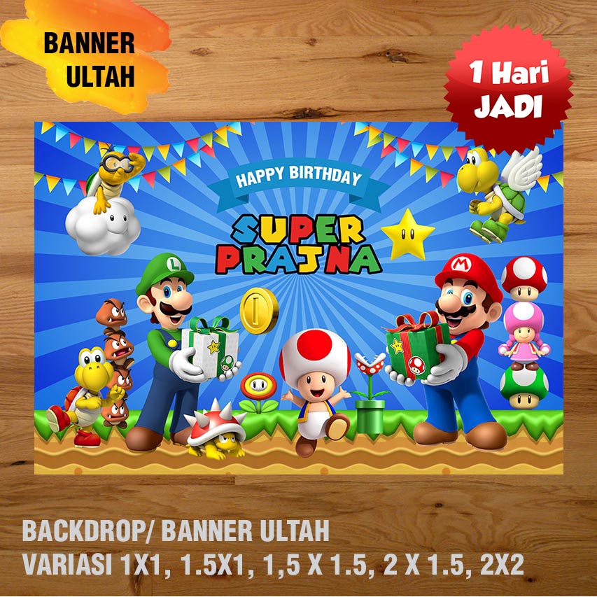 Jual SUPER MARIO BANNER ULTAH, ULANG TAHUN | Shopee Indonesia