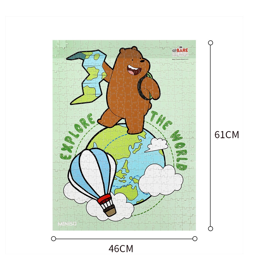 Jual MINISO - Puzzle We Bare Bears 500pcs Mainan Puzzle Mainan Anak ...