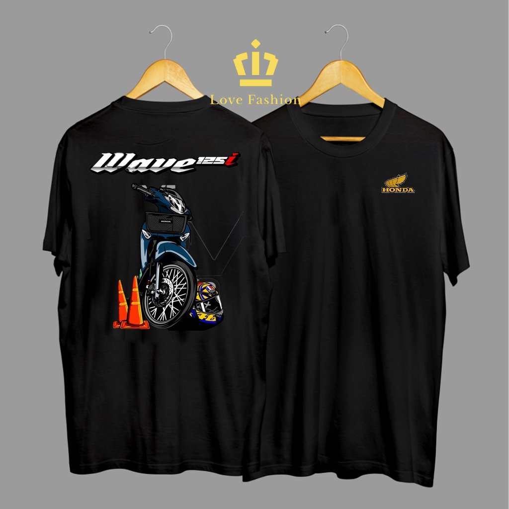 Jual Kaos Tshirt Baju Distro Motor Honda Wave 125i Komunitas Premium Terbaru | Shopee Indonesia