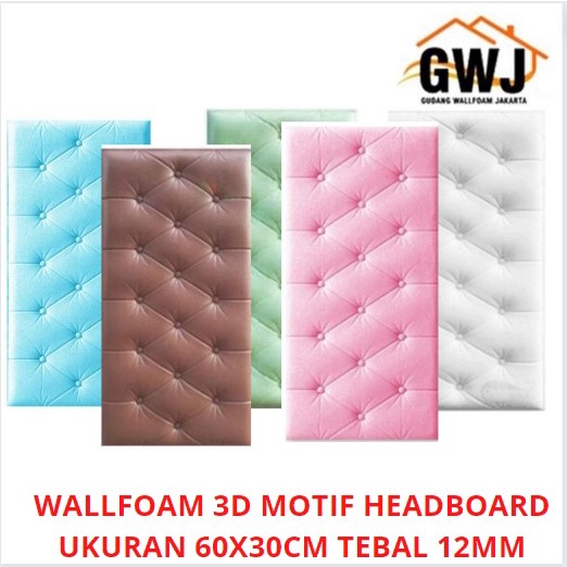 Jual WALLPAPER FOAM 3D MOTIF HEADBOARD 60X30CM TEBAL 12MM | Shopee ...