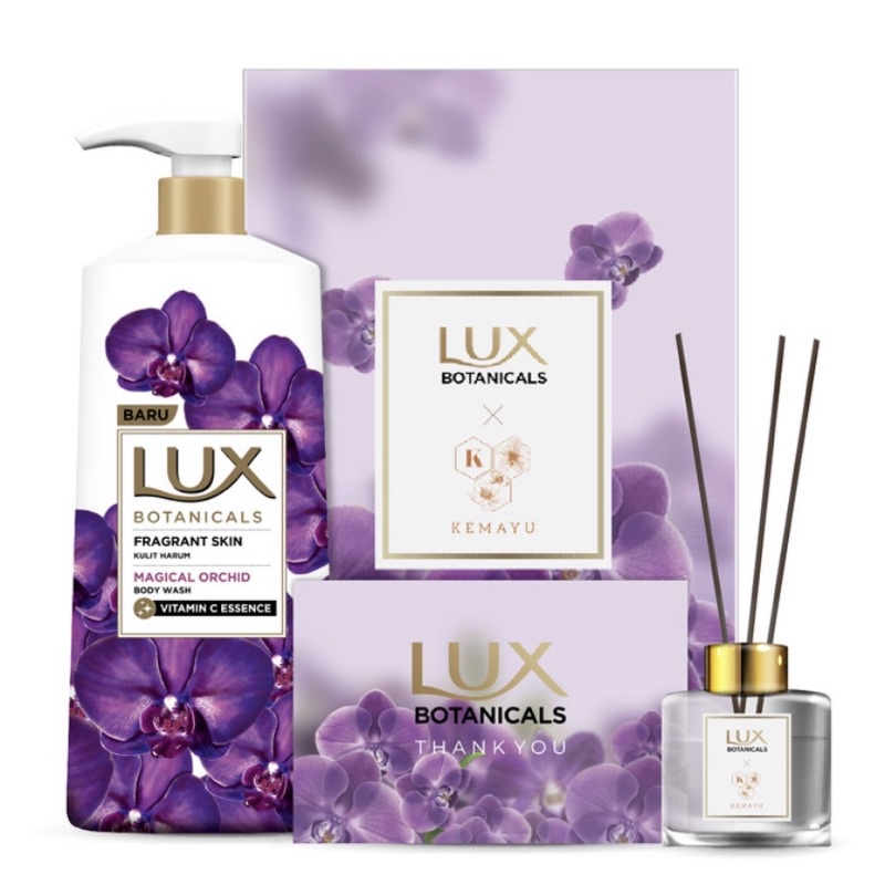 Jual LUX x Kemayu Exclusive Bundle Botanicals Magical Orchid 560ml Free Mini Reed Diffuser 50ml ...