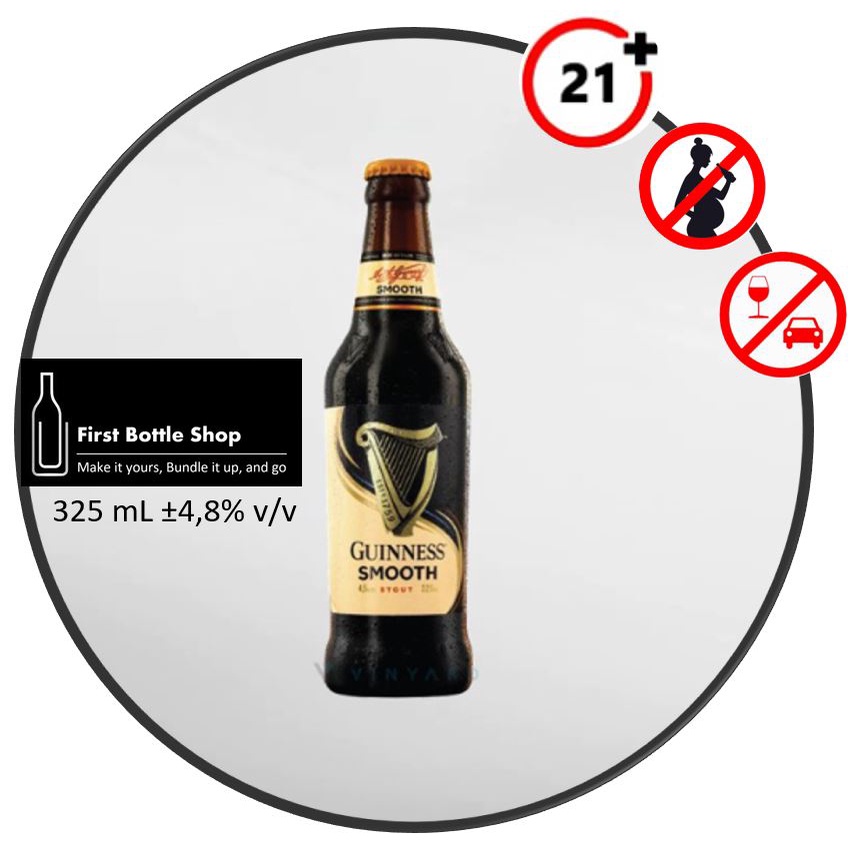 Jual Guinness Smooth Stout Beer Original [325mL ±4,8% v/v] - Grosir ...