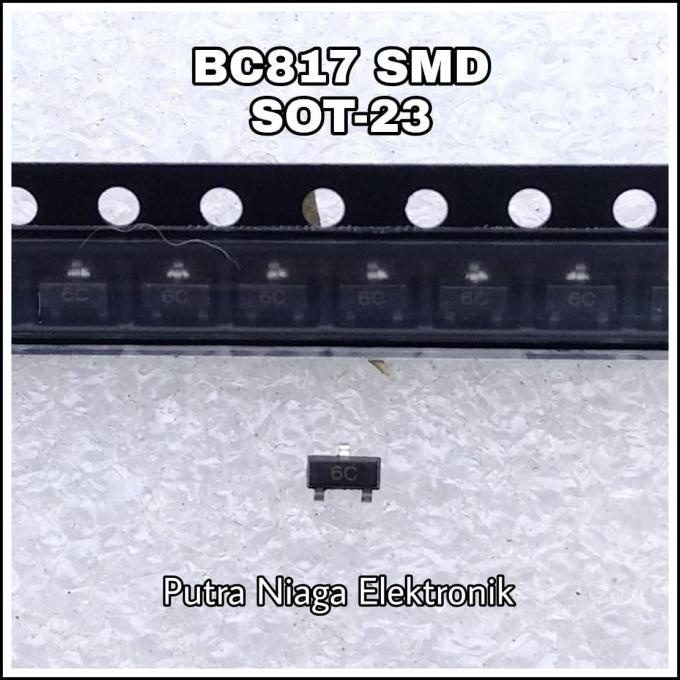 Jual Transistor SMD BC817 SOT-23 NPN sot23 Code marking : 6B putr4n14 dijamin | Shopee Indonesia